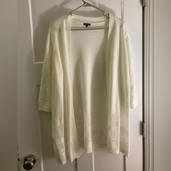 Hannah | Sweaters | Sheer White Cardigan | Poshmark